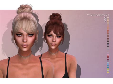 The Sims Resource Nightcrawler Lisa Hair