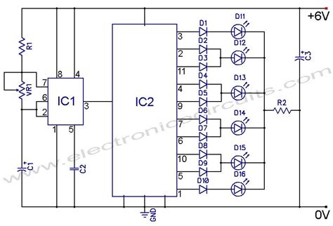 4017 led knight rider circuit diagram circuit diagram electronics