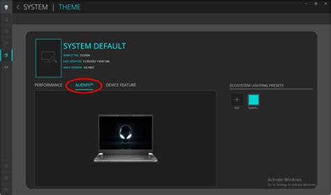 alienware command center not showing go dark and go dim commands dell