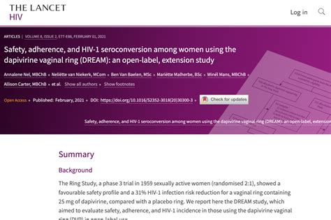 Safety Adherence And Hiv 1 Seroconversion Among Women Using The