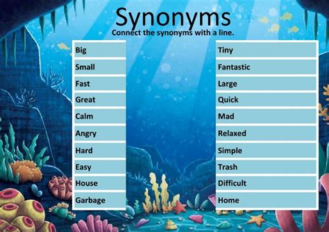 Synonyms Interactive And Downloadable Worksheet You Can Do The