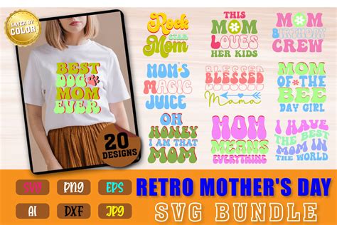 Mothers Day Retro Design Graphic By Designadda · Creative Fabrica