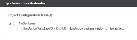 syncfusion troubleshooter extension syncfusion