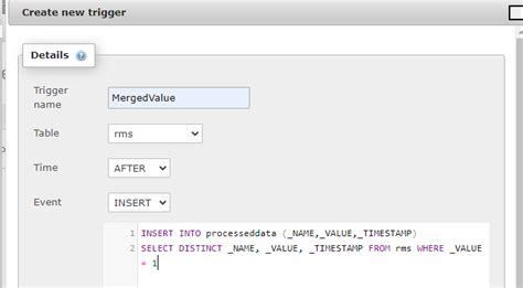 trigger data in mysql database into another table stack overflow