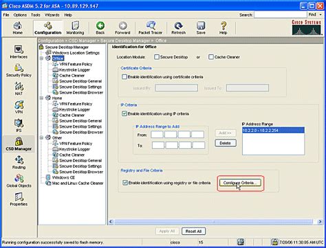 cisco secure desktop csd 3 1 x on asa 7 2 x for windows configuration