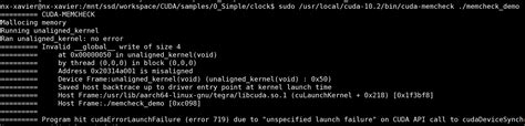 cufftplan1d initialisation hides memory access errors jetson agx