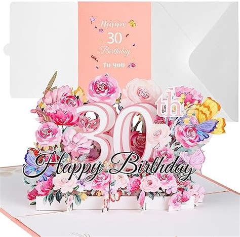 30 Geburtstagskarte 3d Pop Up Karte Geburtstag Grußkarten Deko 30