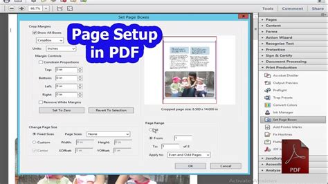 how to setup page in pdf document using adobe acrobat pro youtube