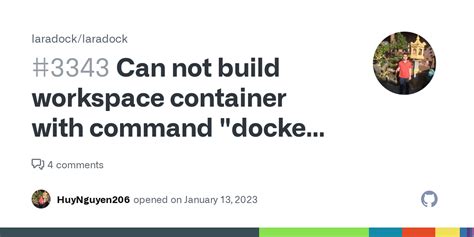 can not build workspace container with command docker compose build