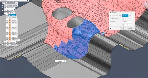 facing difficulty with a punch cavity splitting in fusion 360