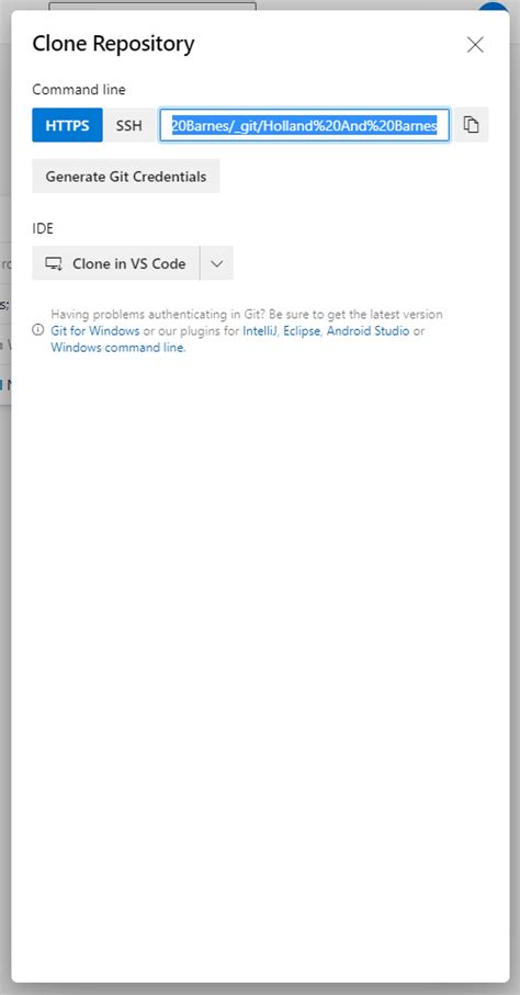 git why can t i import my azure devops repo to a new