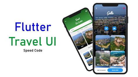 flutter ui design travel app speed code youtube