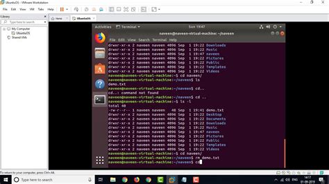 linux linux basic command rm rmdir mv cp youtube