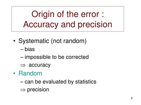 Ppt Exercise 7 Accuracy And Precision Powerpoint Presentation Id