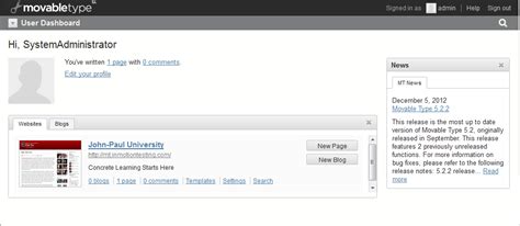 how to log into your movable type admin dashboard inmotion hosting
