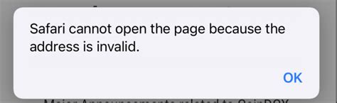 ios flutter safari cannot open the page because the address is