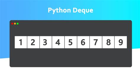 how to deque in python