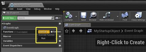 running blueprints at editor startup unreal engine 4 27 documentation