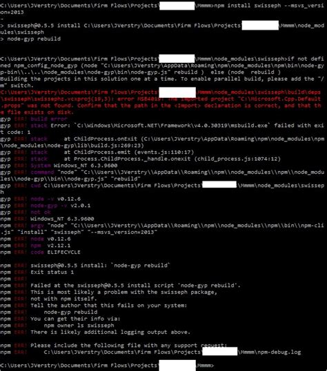 javascript how to solve node gyp rebuild issue on windows 10