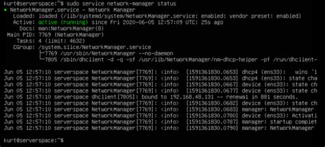 how to restart network in ubuntu serverspace
