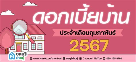อัปเดทล่าสุด อัตราดอกเบี้ย รีไฟแนนซ์ สินเชื่อบ้าน คอนโด เดือนกุมภาพันธ์