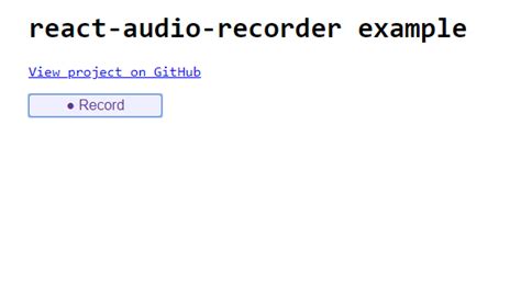 audio recorder component for react reactscript