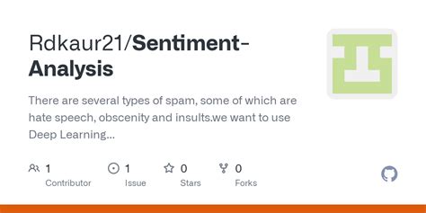 Github Rdkaur21 Sentiment Analysis There Are Several Types Of Spam