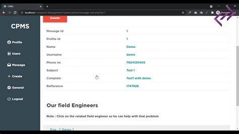 complaint management system in php mysql with source code codeastro