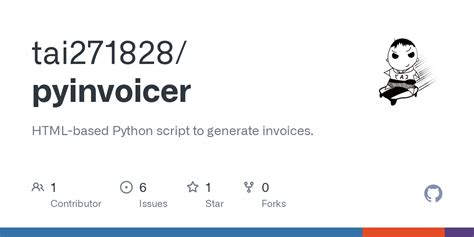 github tai271828 pyinvoicer html based python script to generate