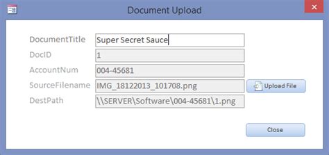 creating a document database using microsoft access stack overflow