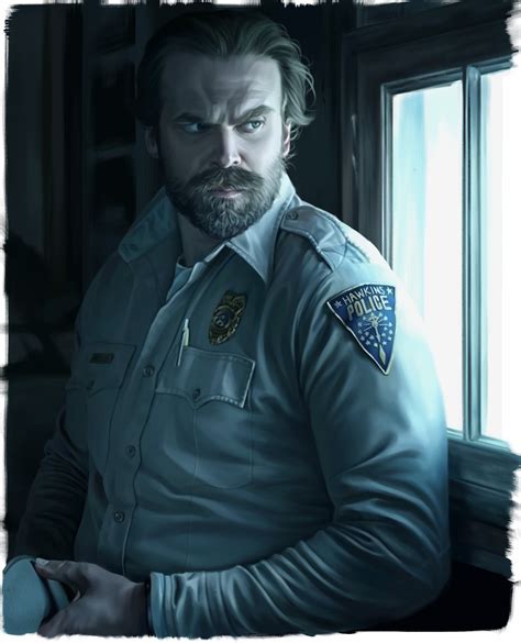 Artstation Jim Hopper Portrait Stranger Things