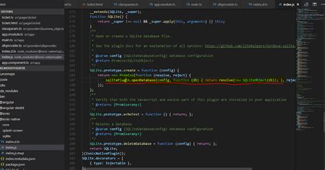 ionic 3 sqllite connection setup