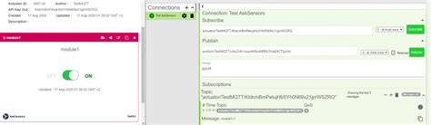 testing the asksensors mqtt broker using desktop