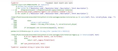tokenize pandas column fasrma