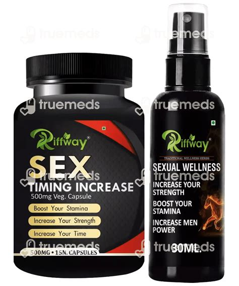 riffway sex time increase sexual capsules 15 and sexual wellness oil 30