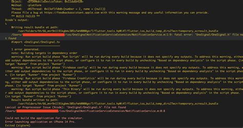 [question] lexical or preprocessor issue xcode onesignal onesignal