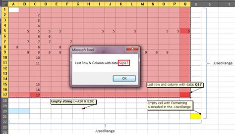 excel how can i find the last row with a cell containing