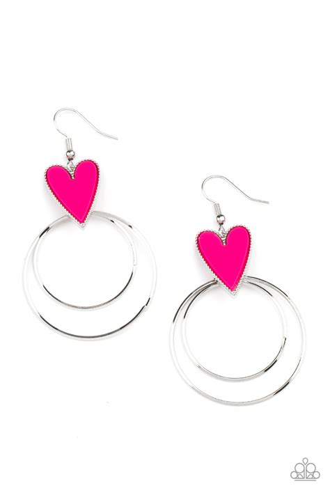 Paparazzi Accessories Happily Ever Hearts Pink Paparazzi Accessories