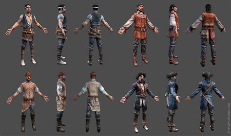 3d game art next gen characters low poly modeling and unity assets