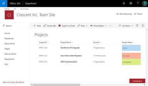 sharepoint online how to apply column formatting