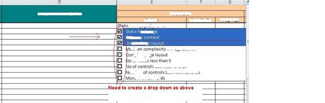 create a checkbox inside a dropdown in excel 2010 stack