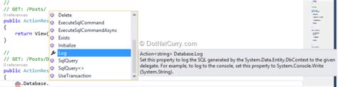entity framework 6 db logging and stored procedure mapping for ef code