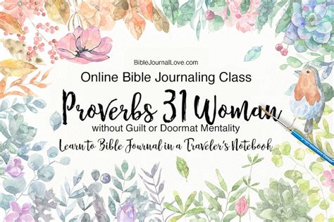 Proverbs 31 Bible Journal Online Class Bible Journaling And Planner