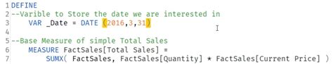 dax queries using variables and important functions