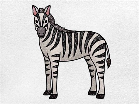 How To Draw A Zebra Helloartsy