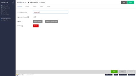 chapter 3 workspaces overview red hat codeready workspaces 2 0 red