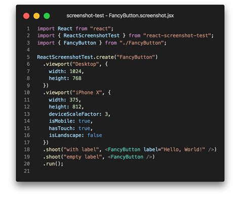 a simple library to screenshot test react components