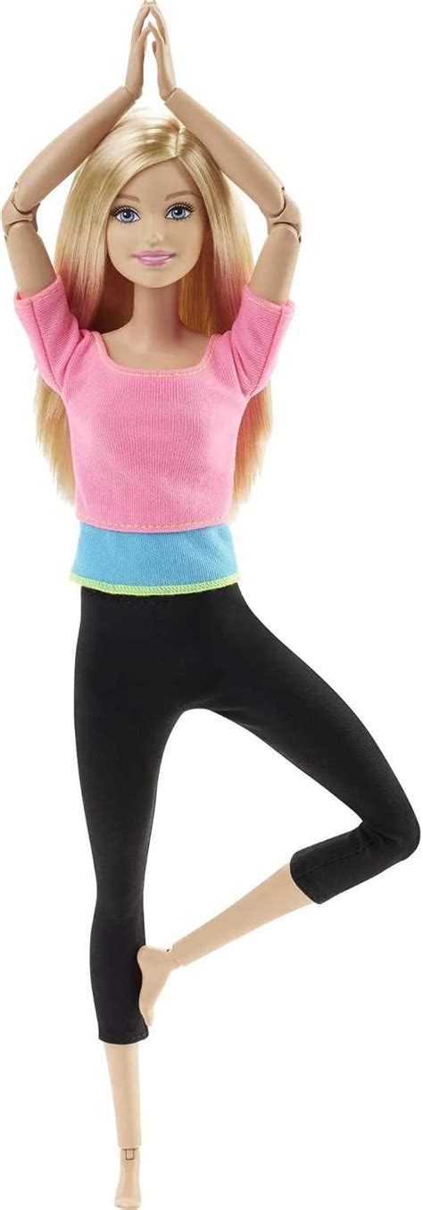 Comprar Barbie Made To Move Posable Doll In Pink Color Blocked Top And