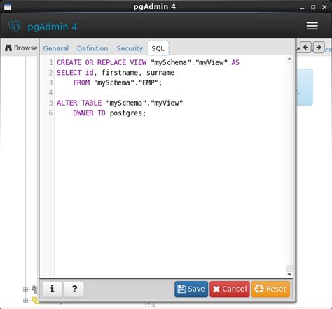 postgresql create or replace table