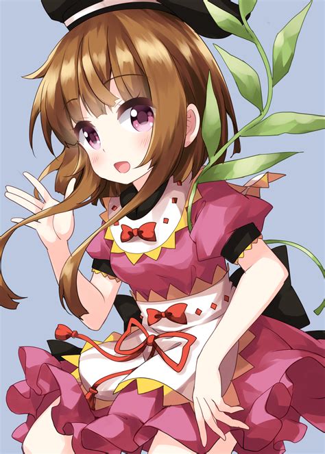 Safebooru 1girl Apron Bangs Black Headwear Blunt Bangs Bow Breasts